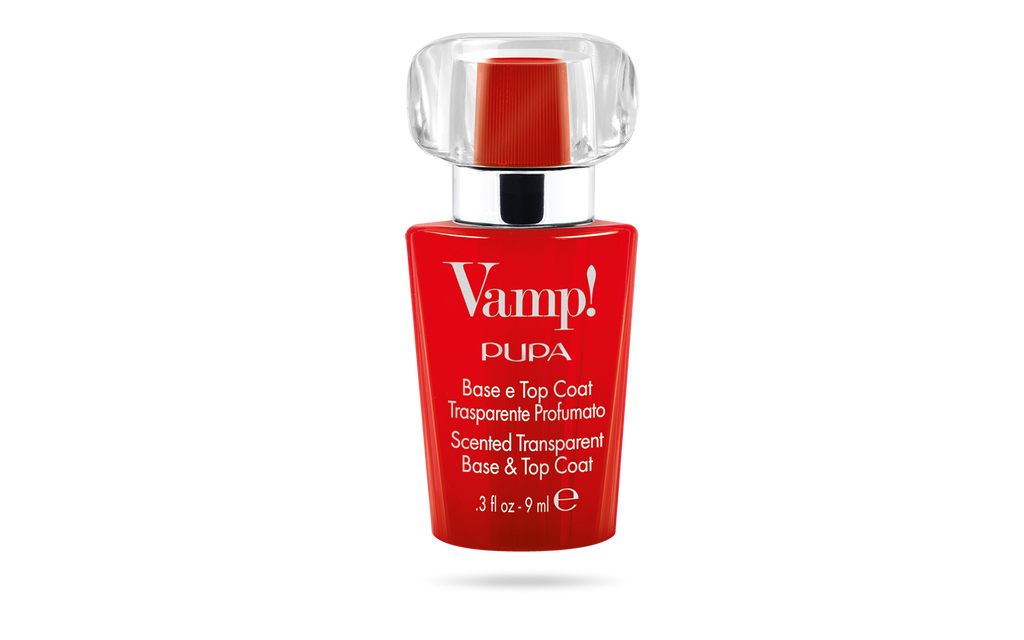 Vamp! Scented Nail Polish Base and Top Coat, red fragrance - PUPA Milano